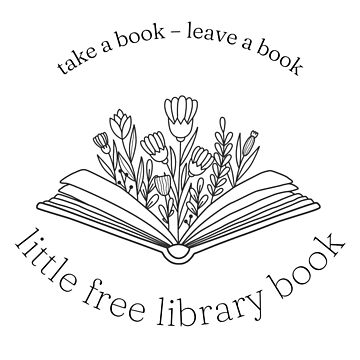 "little free library sticker " Sticker for Sale by StellaLuna-art ...