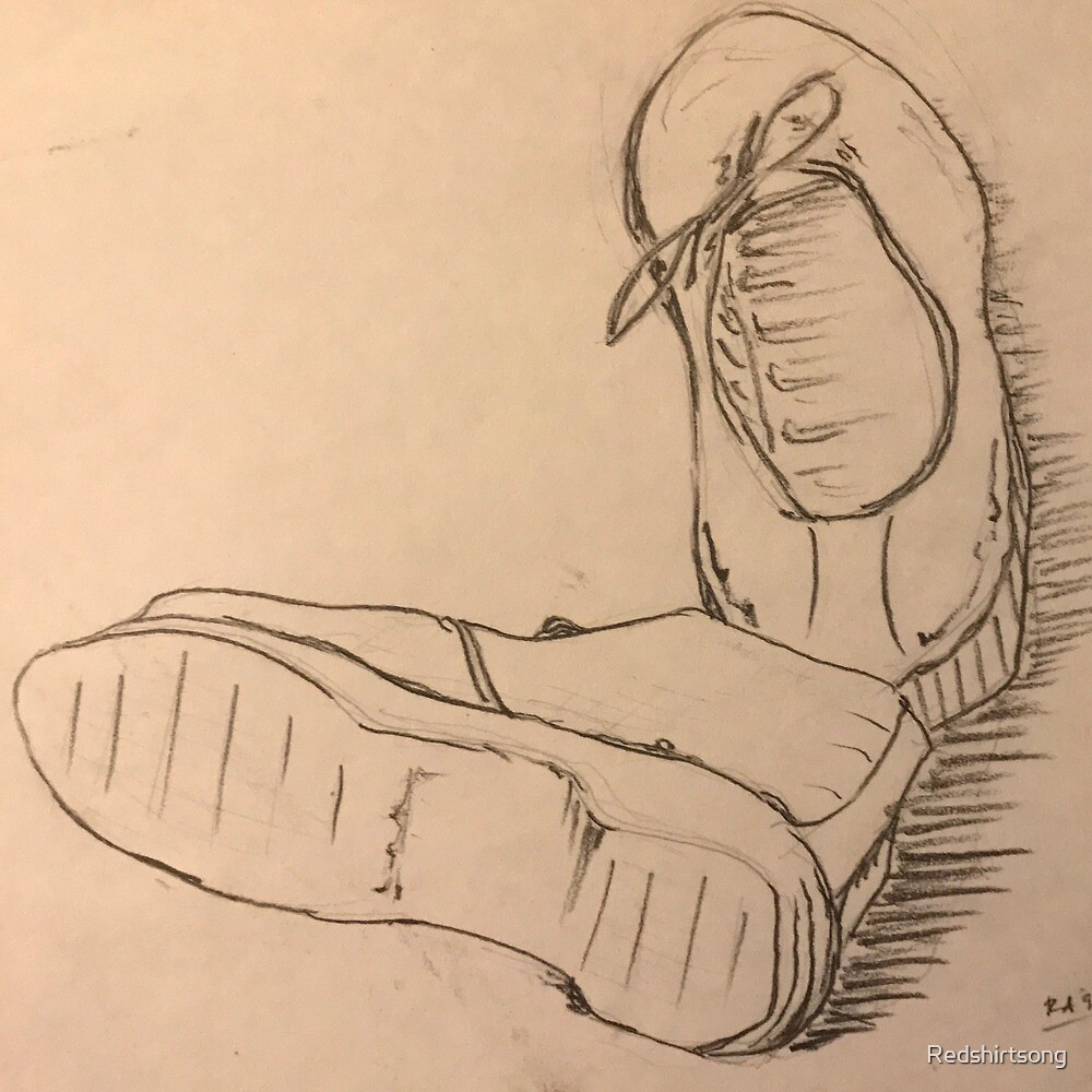 "Pencil Drawing of Doc Martins" by Redshirtsong | Redbubble