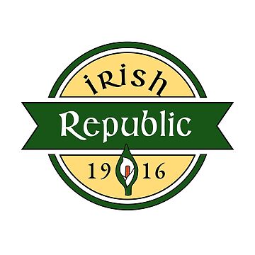 "Irish Republic 1916 Easter Lily Ireland " Sticker for Sale by ...