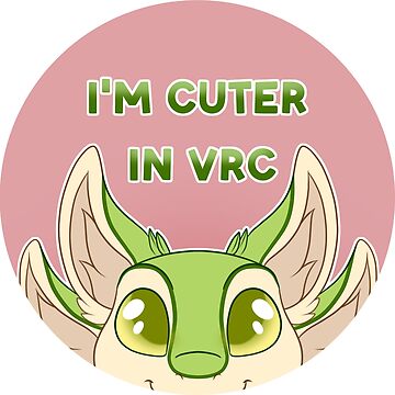 "I'm Cuter in VRCHAT (AVALI)" Sticker for Sale by FizzyxFresh | Redbubble