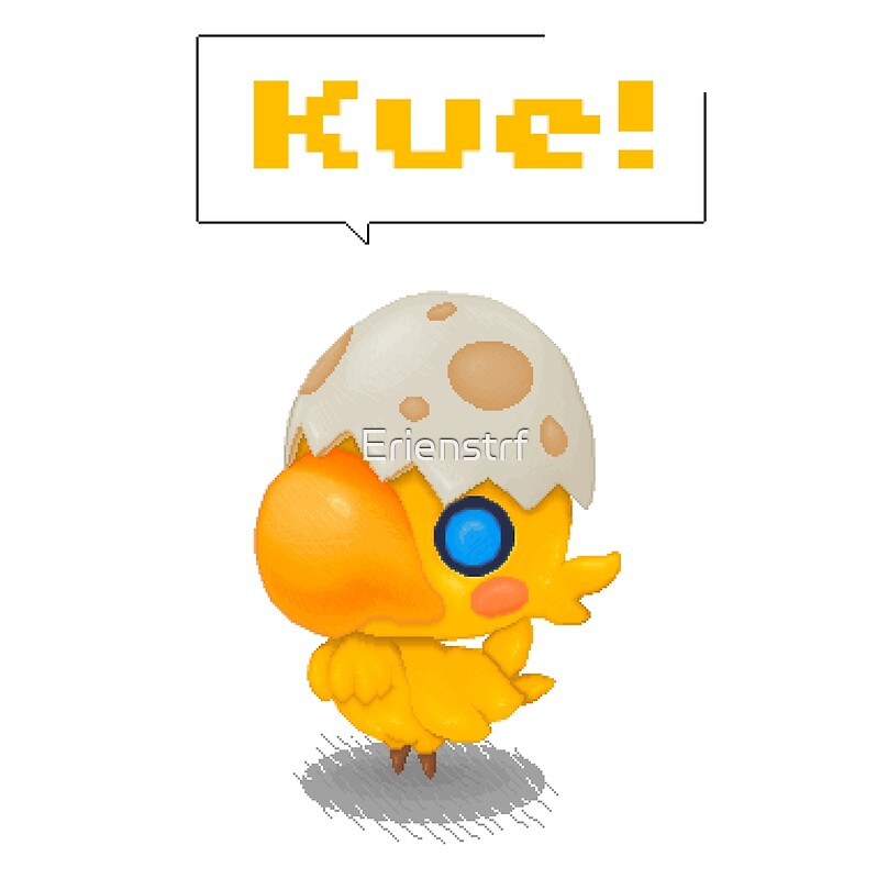 "Pixel art chocobo" by Erienstrf | Redbubble