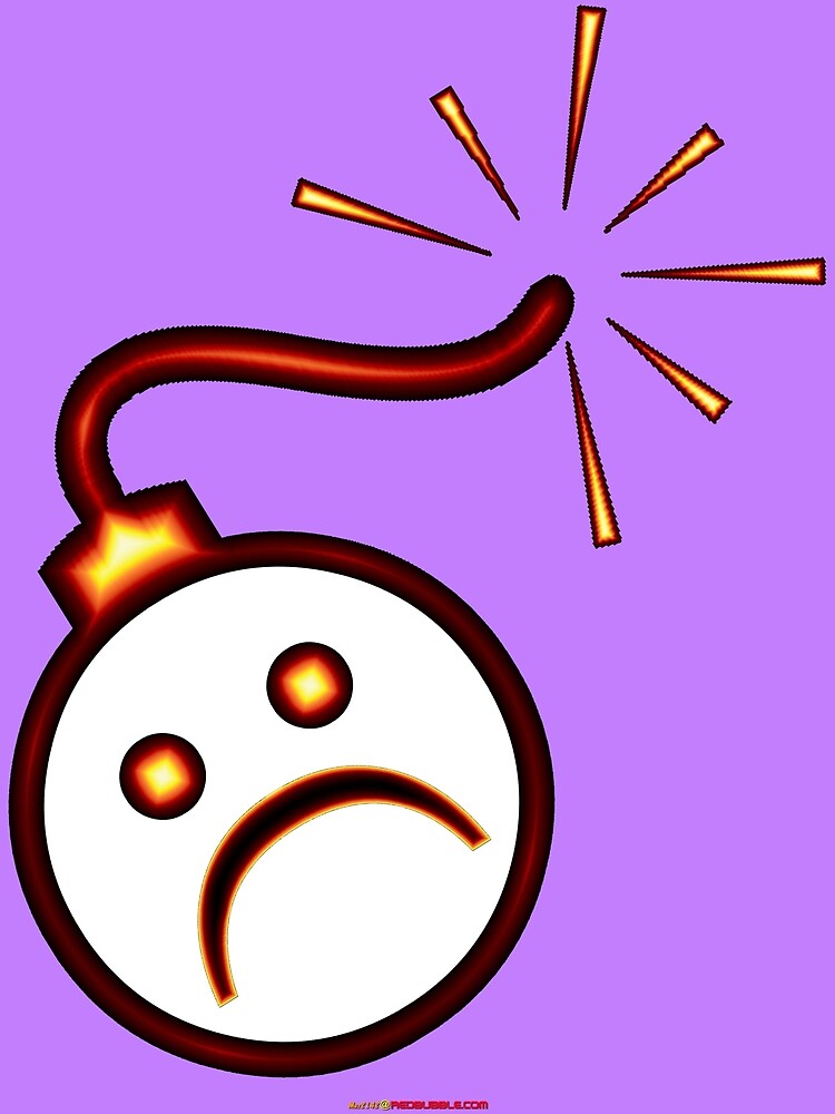 "Smiley Face Head Bomb Design" by muz2142 | Redbubble