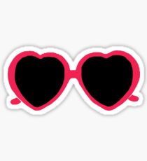 Heart Sunglasses: Stickers | Redbubble