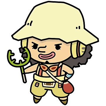 "Usopp chibi One Piece (post time-skip outfit)" Sticker for Sale by ...