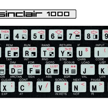 "Timex Sinclair 1000 Keyboard" Sticker for Sale by David Anderson ...