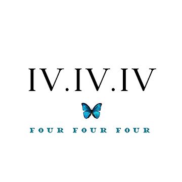 "444 ( ROMAN NUMERALS ) Hoodie" Sticker for Sale by mazhaaxx | Redbubble