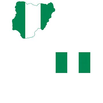 "Nigerian Flag" Sticker for Sale by sayo2594 | Redbubble