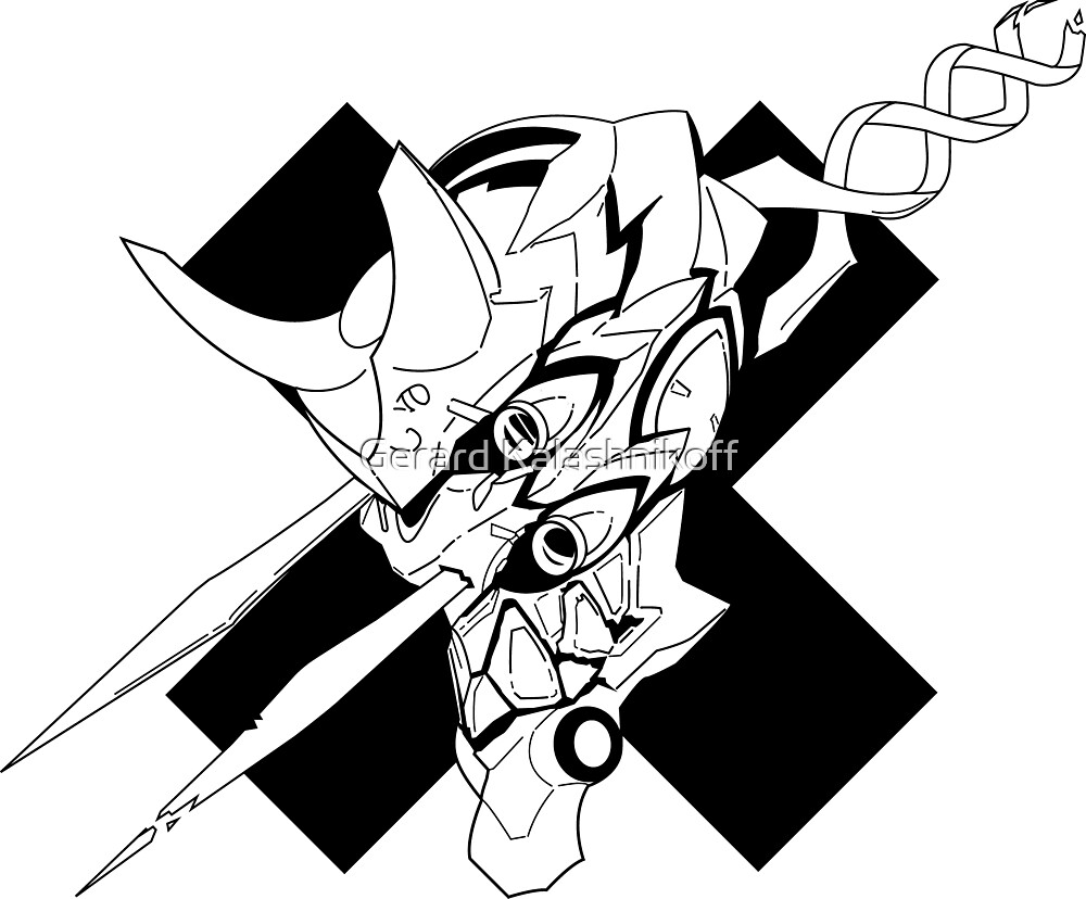 "EVANGELION UNIT 2" by TRASHMANtm | Redbubble