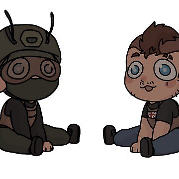 "Chibi 141: Soap & Roach " Sticker for Sale by Cr3epy | Redbubble