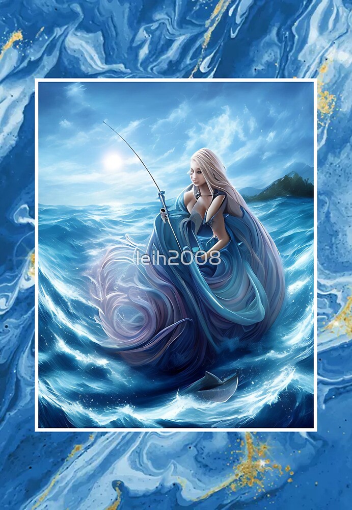 "Mermaid Fishing " by leih2008 | Redbubble