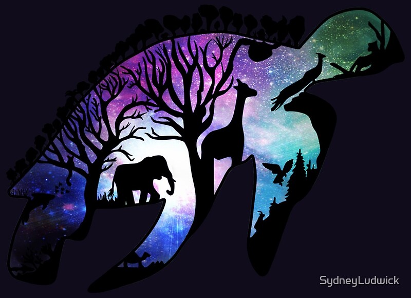 "Galactic Turtle" by SydneyLudwick | Redbubble