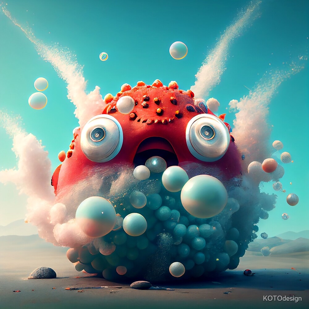 "Jelly Bubble Monster - Buby-Bubbly" by KOTOdesign | Redbubble