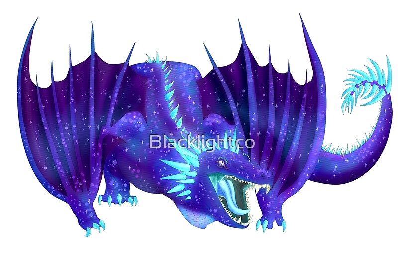 "Starry Dragon" by Blacklightco | Redbubble