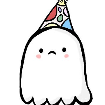 "Sad Party Ghost" Sticker for Sale by JohnathanPardee | Redbubble