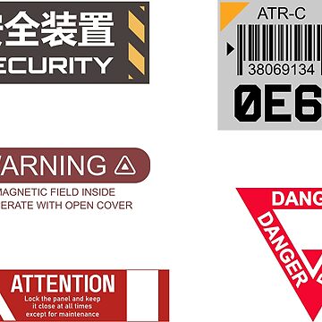 "Security danger others decals Set" Sticker by Arez Xzan | Redbubble