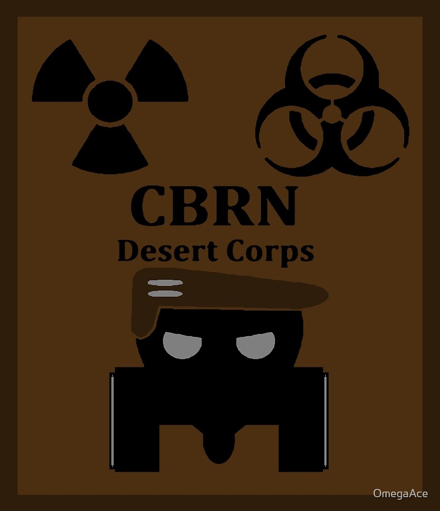 "CBRN Emblem - Desert Corps" by OmegaAce | Redbubble