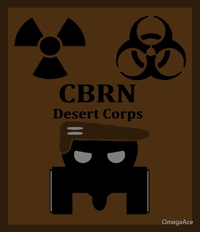 "CBRN Emblem - Desert Corps" by OmegaAce | Redbubble