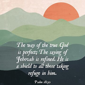 "Psalm 18:30" Poster for Sale by Paper Bee Gift Shop | Redbubble