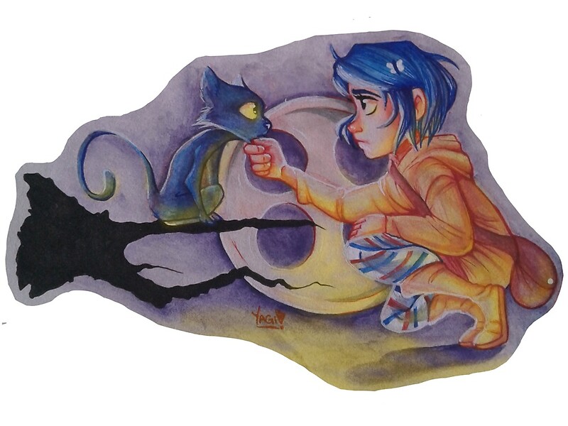 "Coraline and Wuss Puss" by YagiAtisuto | Redbubble