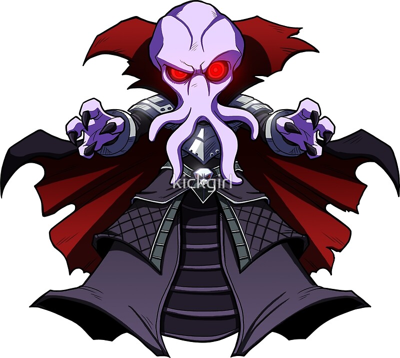 "Mighty Mindflayer - Cute D&D Adventures" by kickgirl | Redbubble