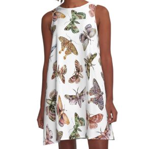 "A Multitude Of Moths - Colorful Moth Pattern" by somecallmebeth ...