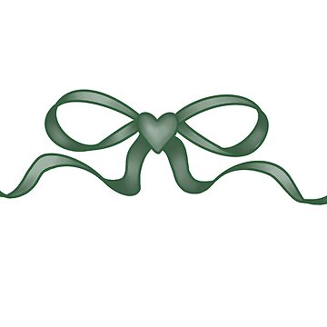 "Aesthetic green coquette bow" Sticker for Sale by Star Crossed | Redbubble