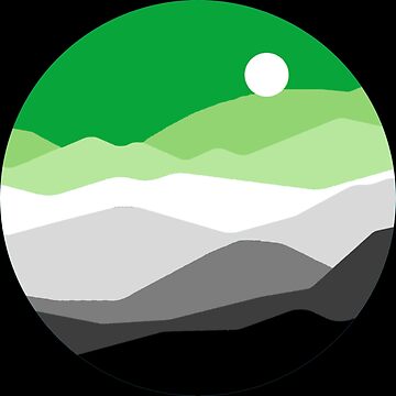 "Subtle Aromantic Pride Flag Landscape" Photographic Print for Sale by ...