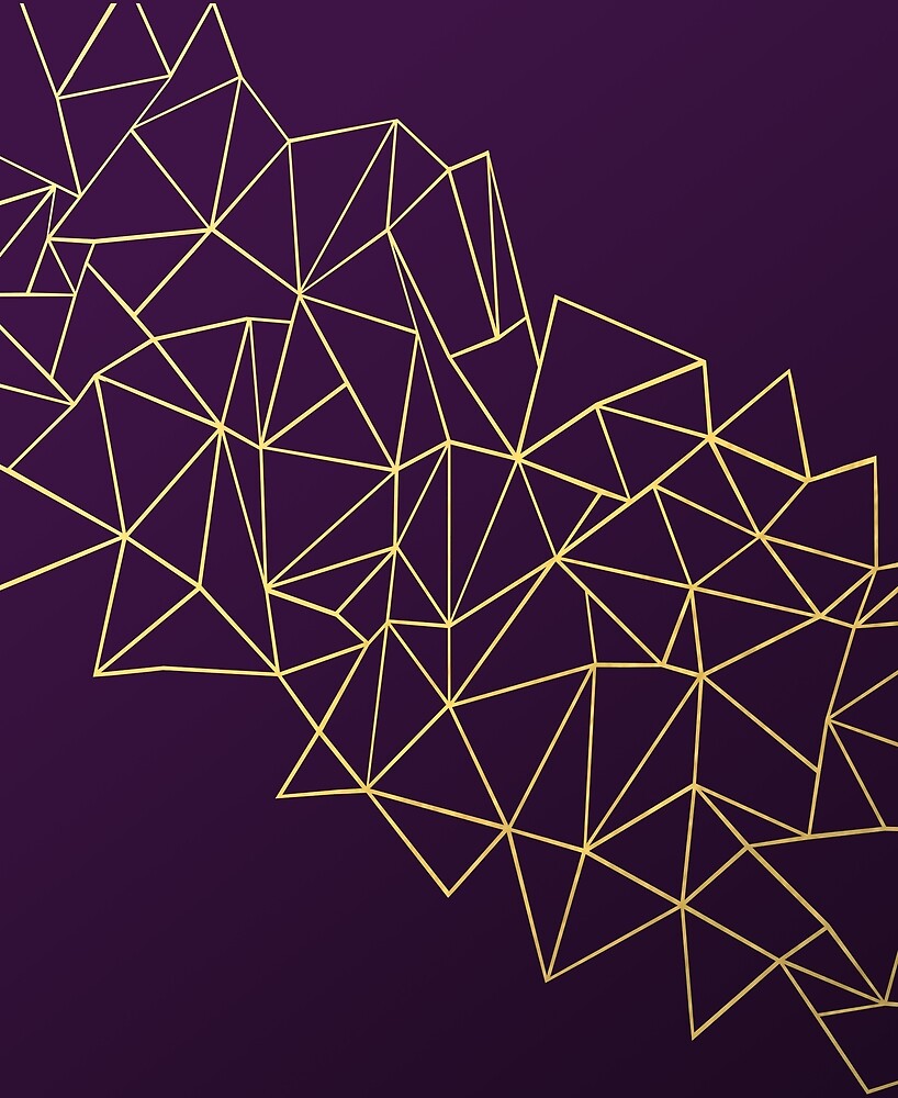 "Ultra Purple Geo" by ProjectM | Redbubble