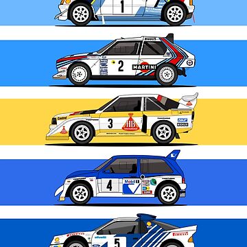 "1986 rally group B" Poster for Sale by Purple Twin-turbo | Redbubble