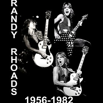 "RANDY RHOADS Triple Photos" Sticker for Sale by BreitbachDian | Redbubble