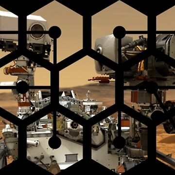 "Hexagon Network of Planet Mars" Sticker for Sale by ComputeUnit ...