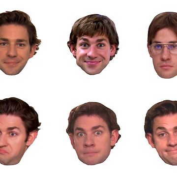 "Jim Halpert Sticker Set" Sticker for Sale by hannahrose143 | Redbubble