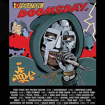 "Mfdoom - Operation Doomsday Album Poster" Poster for Sale by sartorium ...