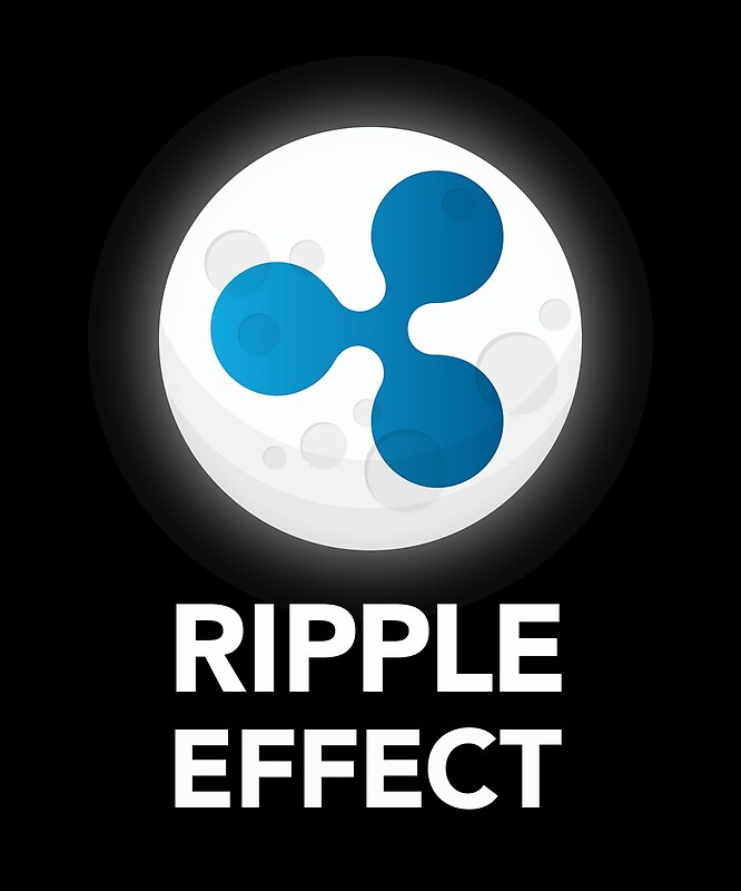 "Ripple Coin Ripple To The Moon - Ripple Effect" by vladocar | Redbubble