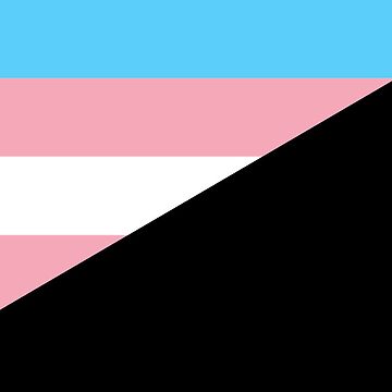 "trans anarchy flag simple " Pin for Sale by alienhexfriend | Redbubble