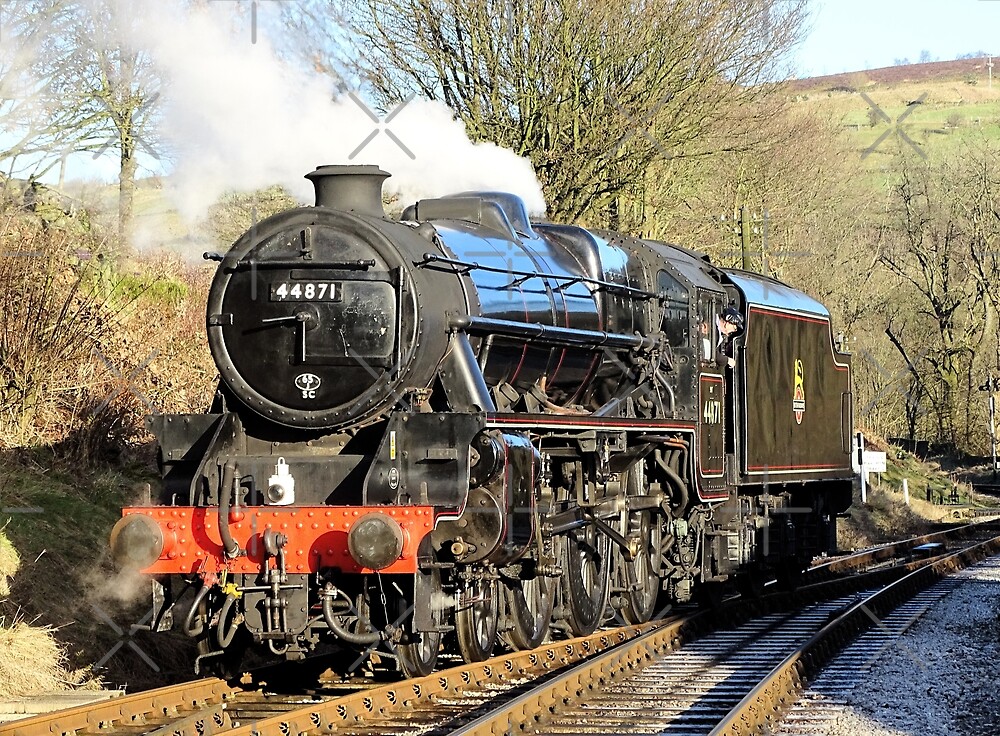 "Class 5MT 44871" by Barrie Woodward | Redbubble