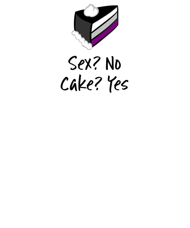 "Ace Asexual Cake " by SpikeWear | Redbubble