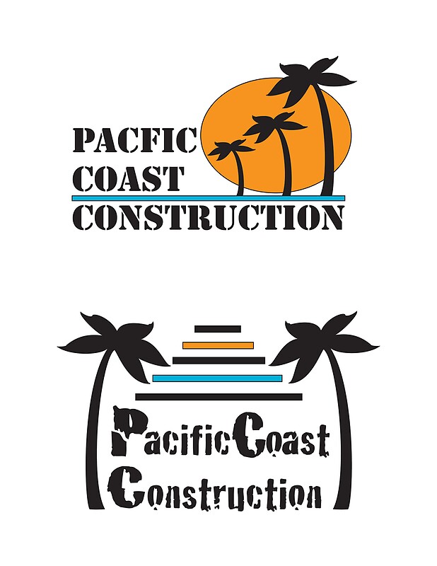 "Pacific Coast Construction Logo" by Natalie Smith | Redbubble