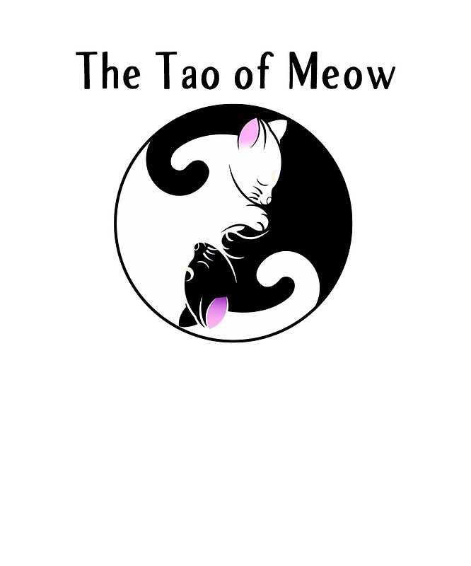 "The Tao of Meow - Yin and Yang Cats" by SpikeWear | Redbubble
