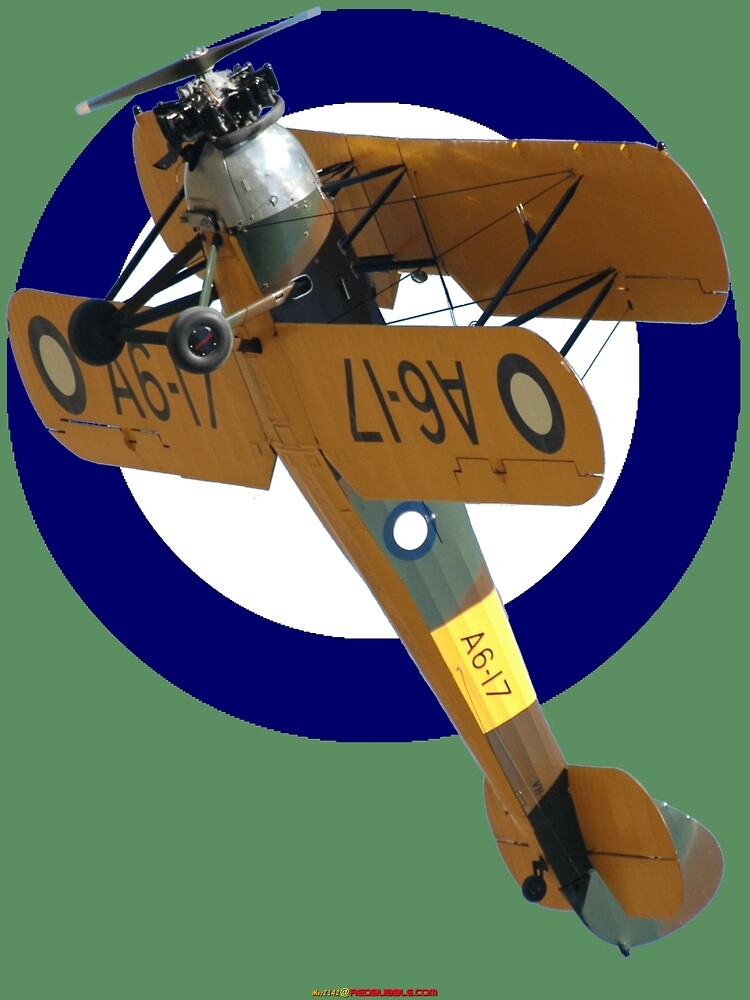 "Pacific WW2 RAAF Roundel Avro Cadet VH-AGH Design" by muz2142 | Redbubble