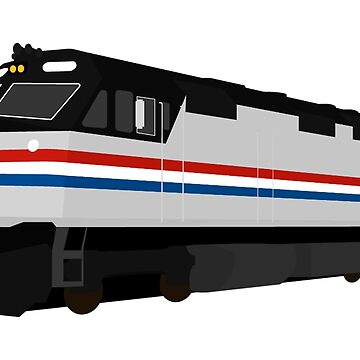 "Red, White, & Blue F69PHAC" Sticker for Sale by AmtrakGuy365 | Redbubble