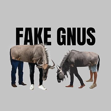 "Fake Gnus Pun Fake News Mainstream Media President Humor" Sticker for ...