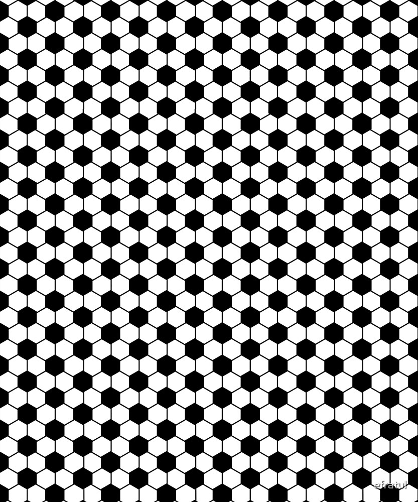 "Football pattern in black and white" by efratul | Redbubble