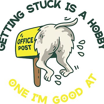 "Getting Stuck" Sticker for Sale by FahlDesigns | Redbubble