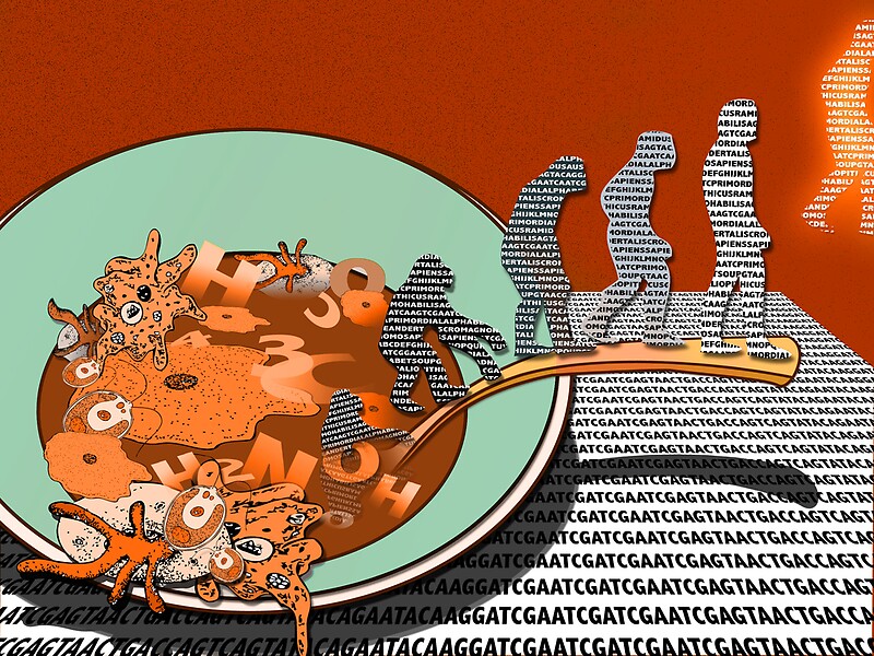 "Primordial Alphabet Soup" by Amanda Van Buren | Redbubble