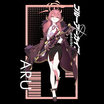 "Blue Archive - ARU - Character Portrait" Sticker for Sale by Graphic ...