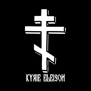 "Eastern Orthodox Cross Kyrie Eleison" Sticker for Sale by ...