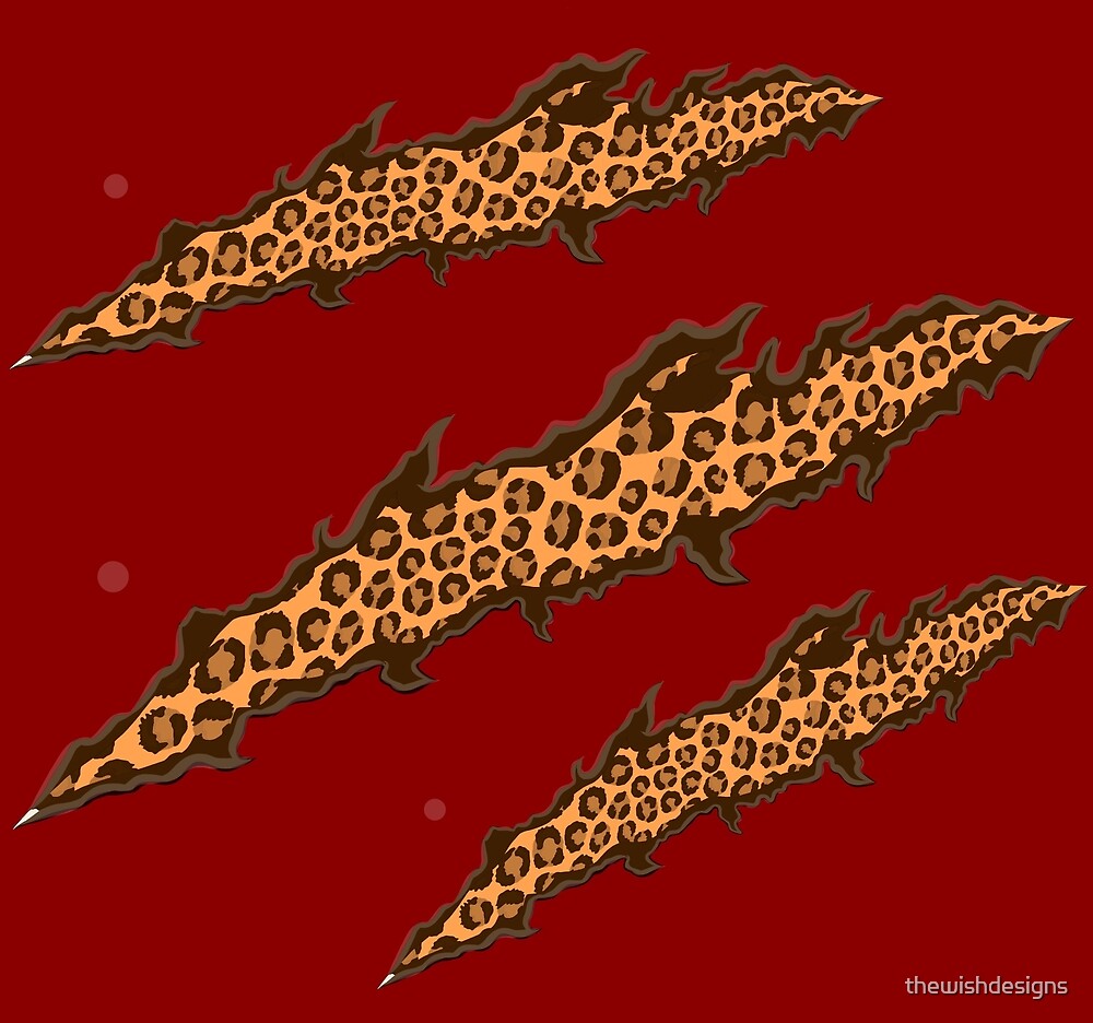 "Leopard Skin Scratch" by thewishdesigns | Redbubble