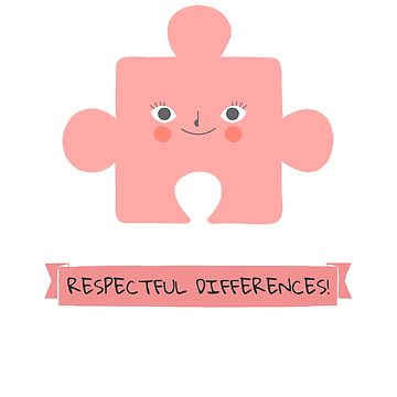 "Respectful differences no discrimination slogan cute depiction" Poster ...