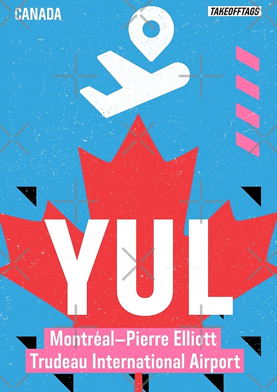 "YUL Montreal airport code " by airportstickers K. G. | Redbubble
